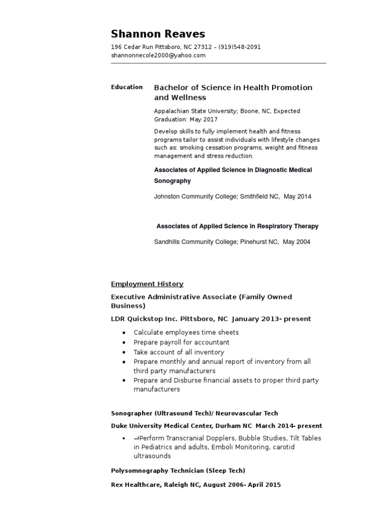 Shannon Reaves HP Resume | PDF