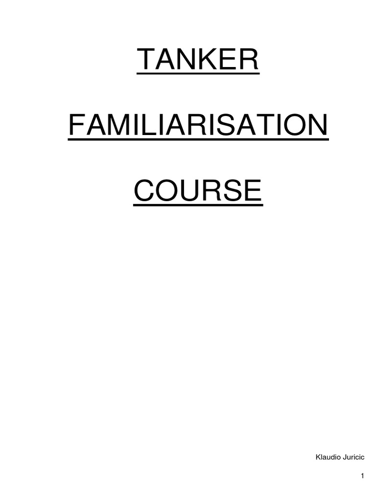Tanker Familiarisation Course | PDF | Science & Mathematics ...
