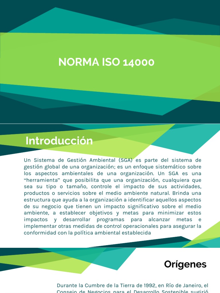 Iso 14000 | PDF | Organización internacional para la estandarización ...
