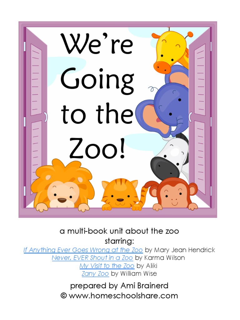 We're Going To The Zoo!: A Multi-Book Unit About The Zoo Starring | PDF ...