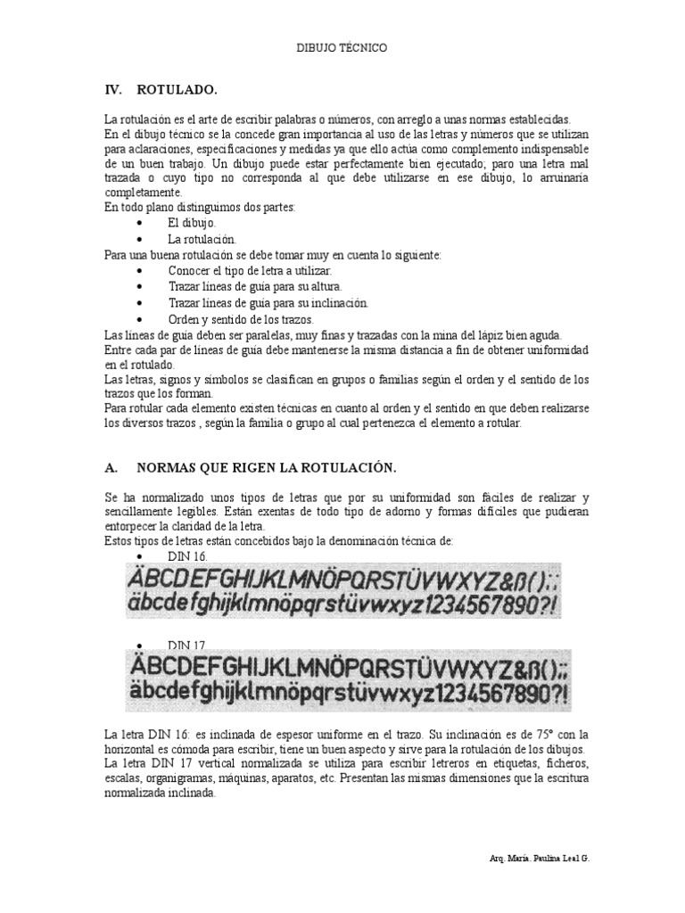 Rotulado | PDF | Dibujo | Dibujo técnico