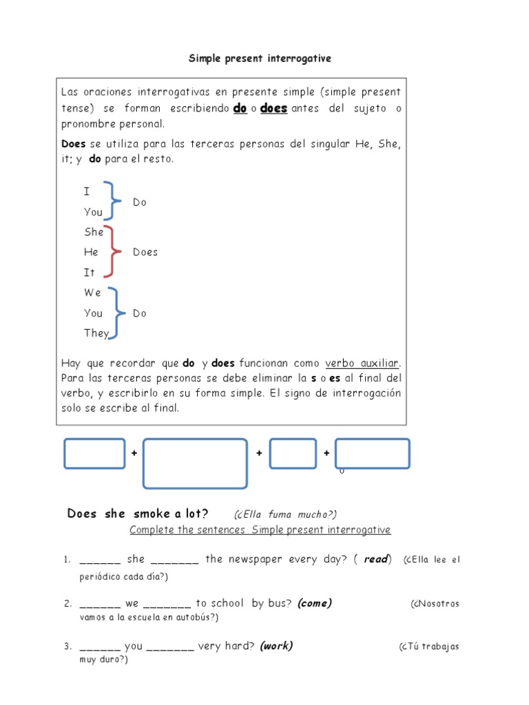 Guia de Ingles - Presente Simple | PDF | Verbo | Asunto (gramática)