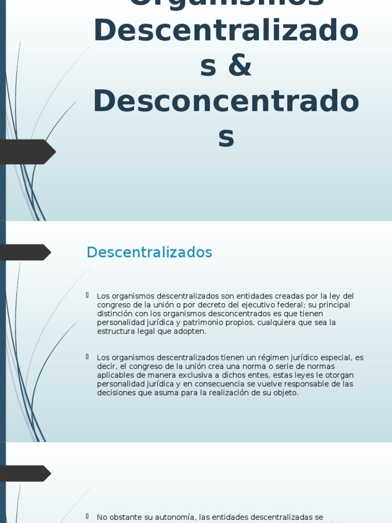 Org. Descentralizados y Desconcentrados | PDF | Comisión Europea ...
