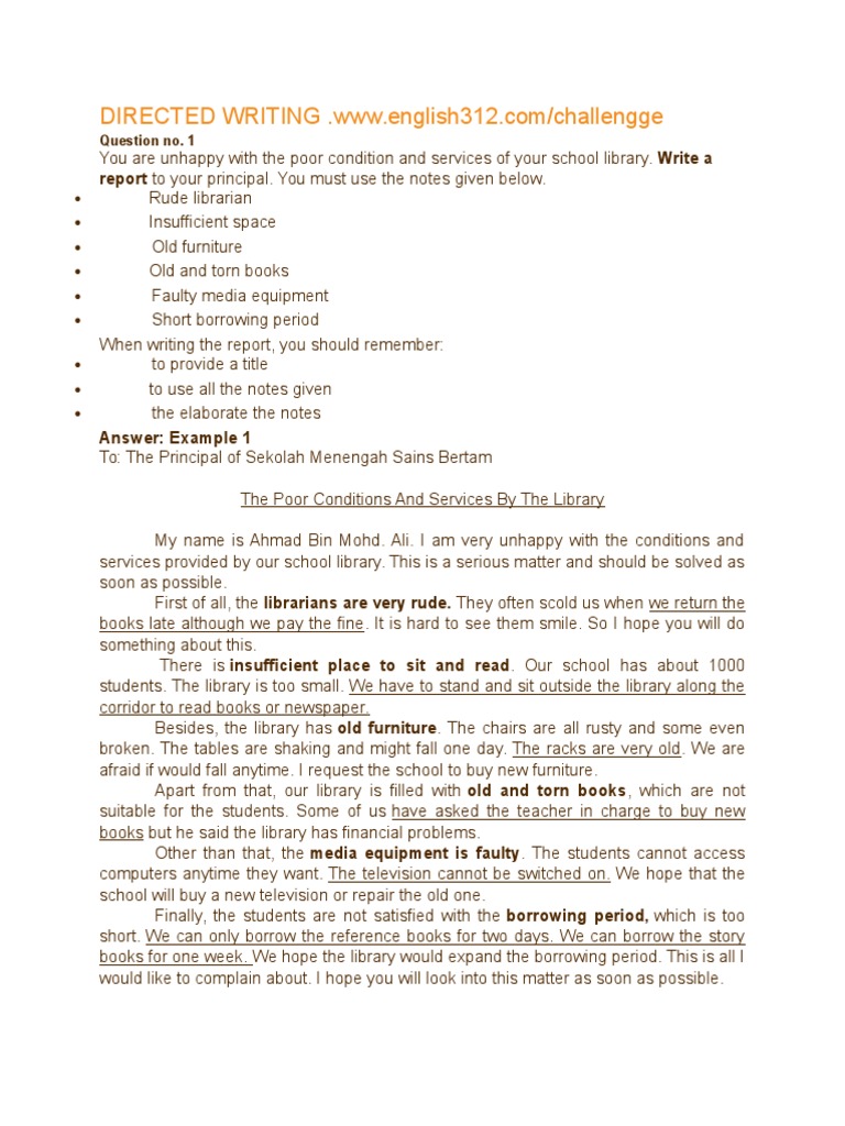 Directed Writing | PDF | Restaurants | Adolescence