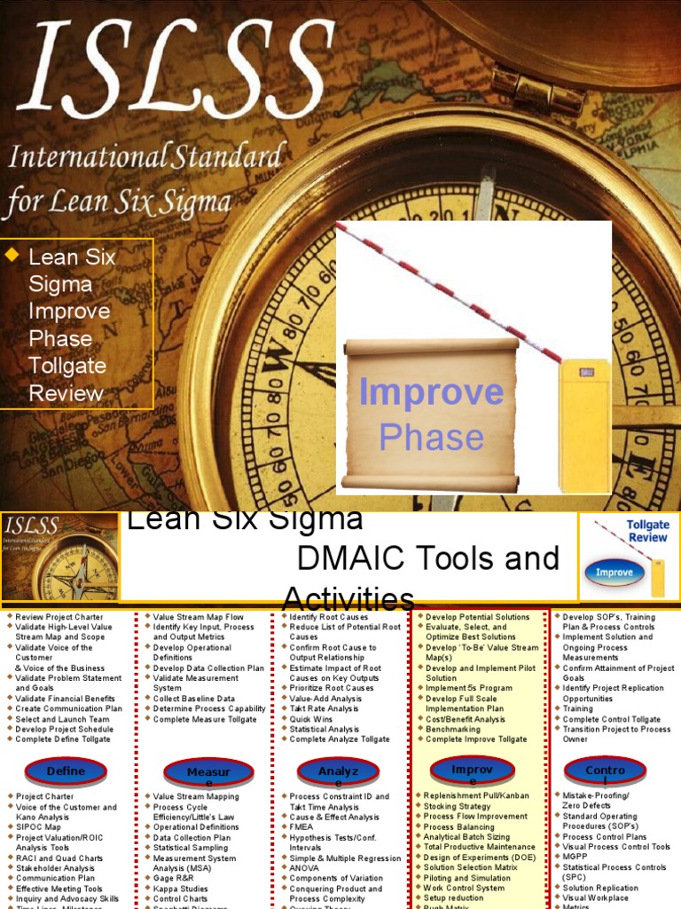 LSS Improve Tollgate Templates | Download Free PDF | Lean Manufacturing ...