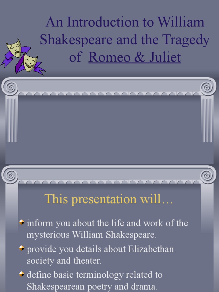 Shakespeare & Romeo and Juliet Intro | PDF | William Shakespeare ...