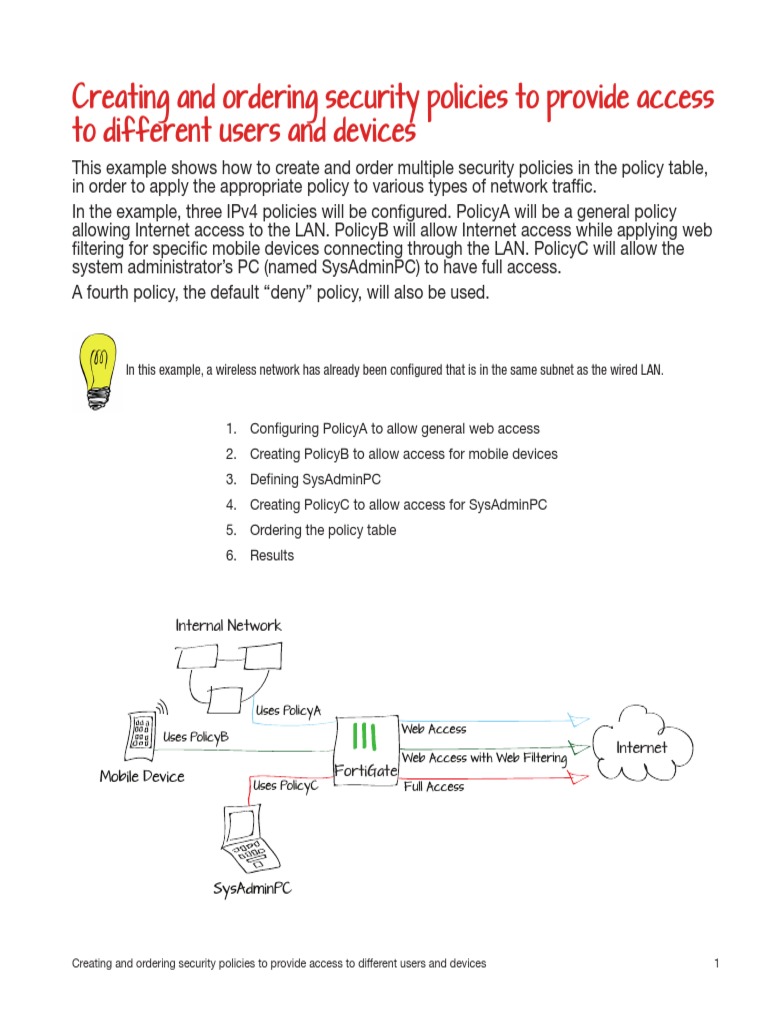 Basic Firewall Policy | PDF | Internet Access | Computer Network