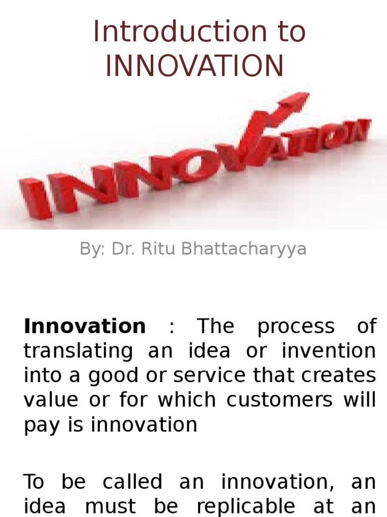 Introduction To INNOVATION | PDF | Prototype | Innovation