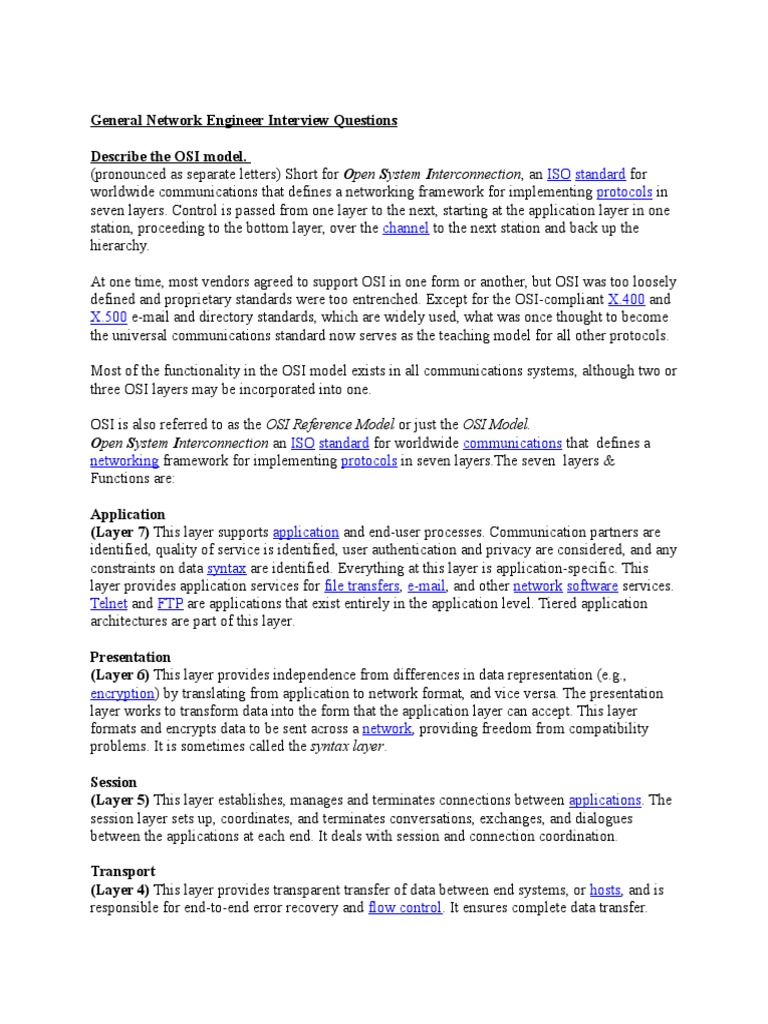 Network Engineer Interview Questions-2 | PDF | I Pv6 | Computer Network