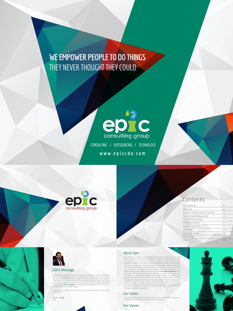 EPIC Consulting Group | PDF | Outsourcing | Strategic Management