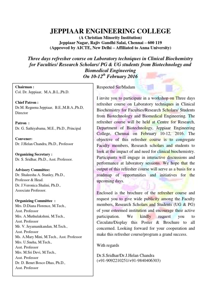 FDP Invitation | PDF | Doctor Of Philosophy | Academia