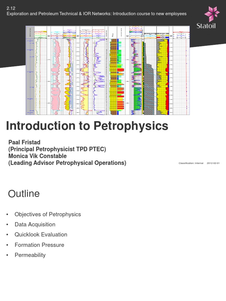 6 Introduction to Petrophysics August 2015 | Petroleum Reservoir | Porosity