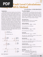 MVA Method Short Circuit Calculation | PDF | Transformer | Series And Parallel Circuits