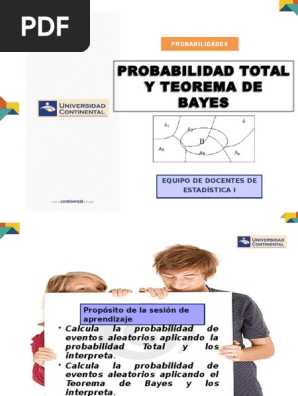 Probabilidad Condicional Total Y Teorema De Bayes Pptx TEOREMA DE