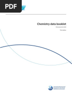 Chemistry Data Booklet 2025 1.1 | PDF | Chemical Bond | Materials