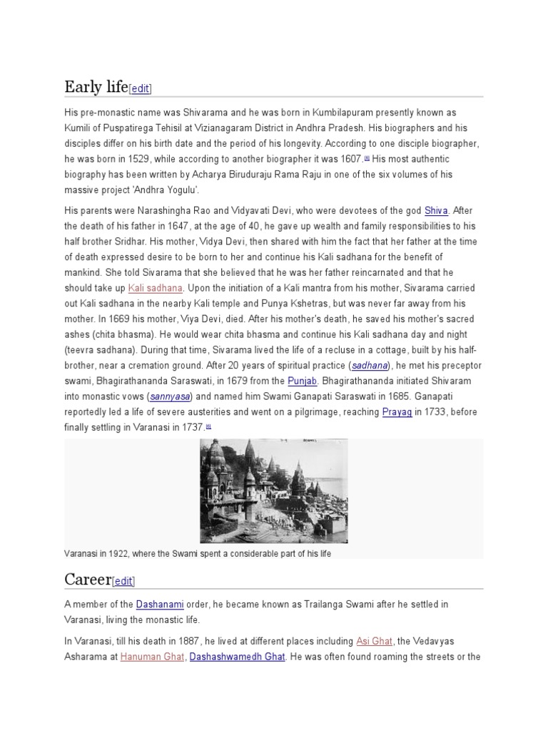The Life and Legend of Trailanga Swami: A Yogi Said to Have Lived for ...