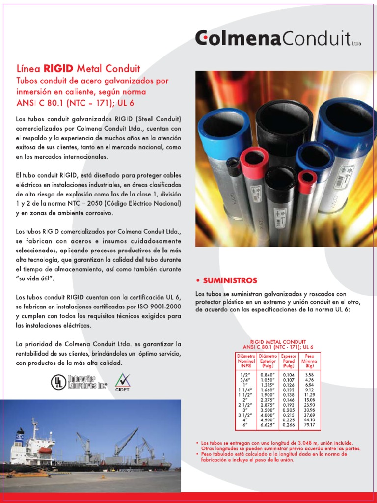 Tuberia Conduit RGS | PDF
