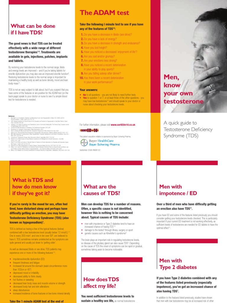 Understanding Testosterone Deficiency Syndrome | PDF | Erectile ...