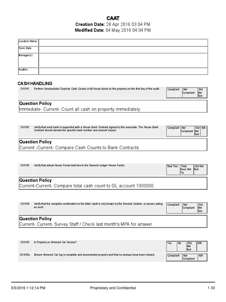 CAAT | PDF
