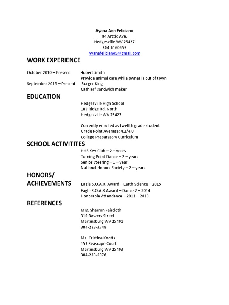 Resume Af | PDF