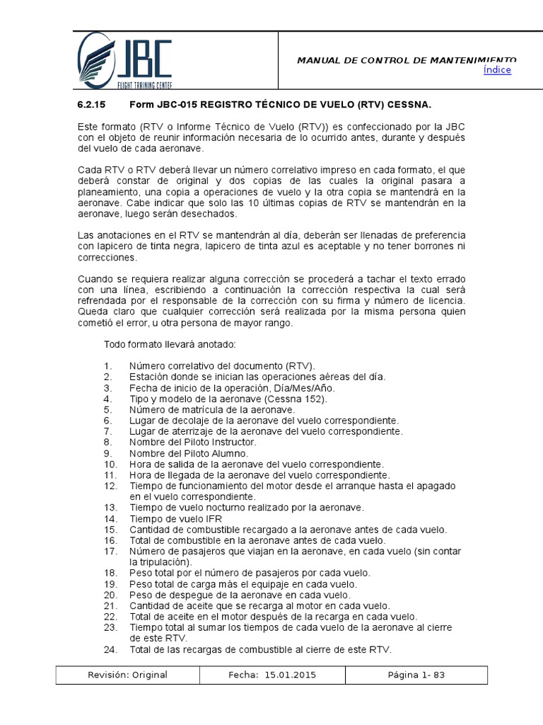 Formato RTV | PDF | Aeronáutica | Aeronave