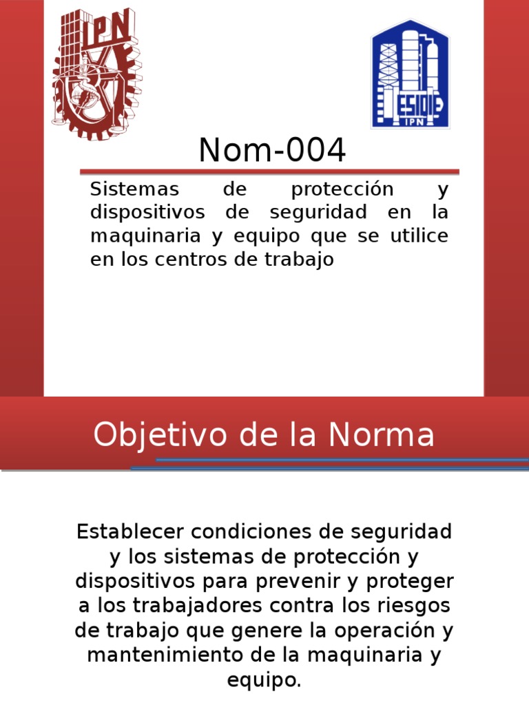 Nom 04 | PDF | La seguridad | Bienestar