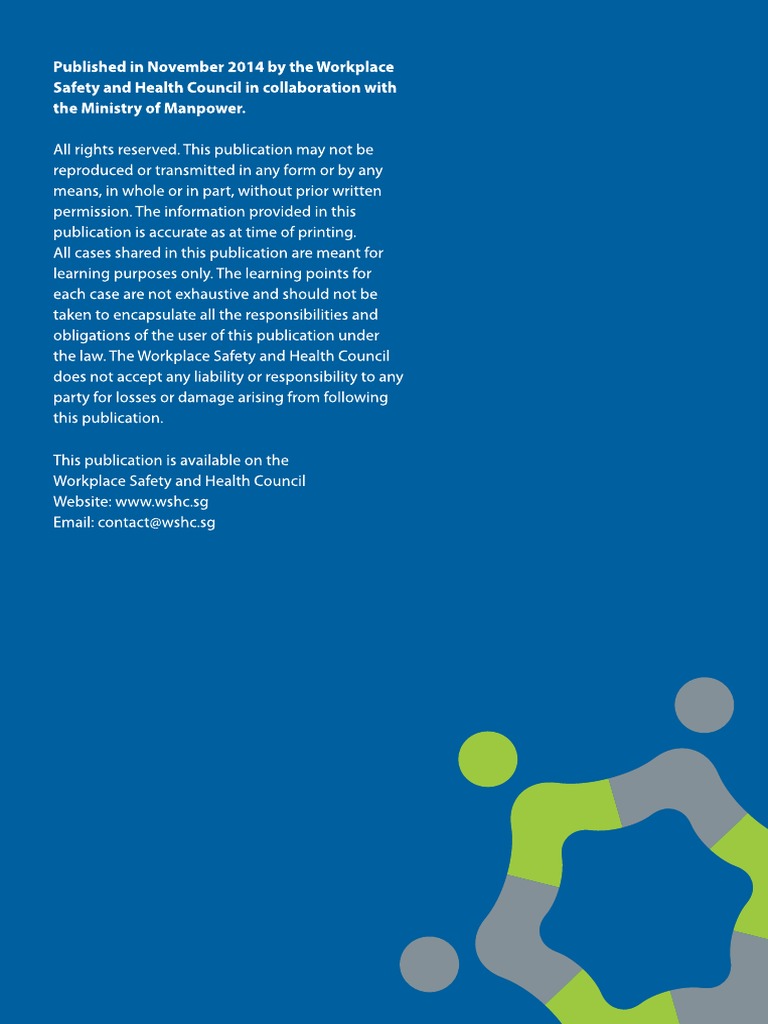 WSH Guidelines on Safe Use of Machinery | Risk Management | Shift Work