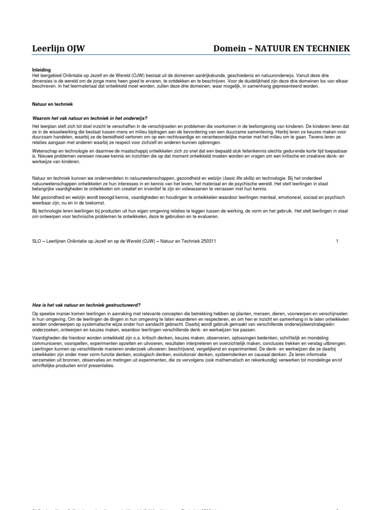 OJW Leerlijnen 250311 PDF | PDF