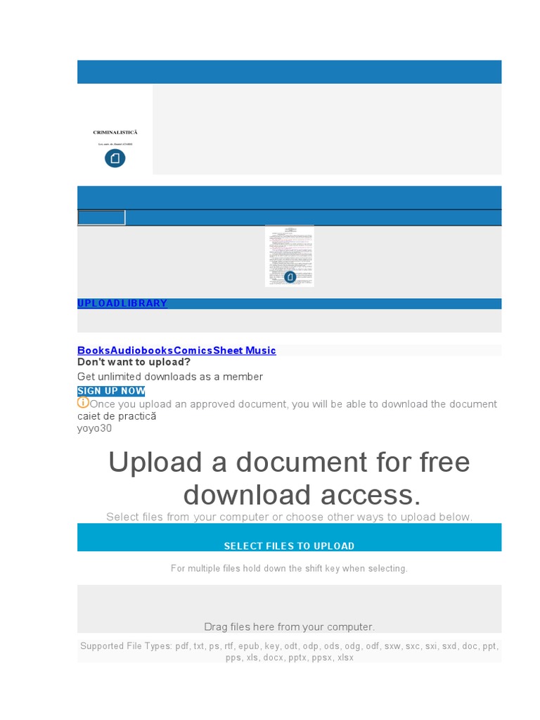 Upload A Document For Free Download Access.: Books Audiobooks Comics Sheet Music | PDF | Scribd ...