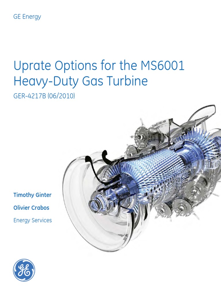 Turbina ms6001b | PDF | Gas Turbine | Turbine