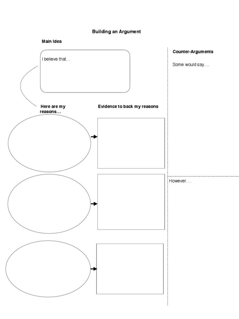 Argument Graphic Organizer | PDF