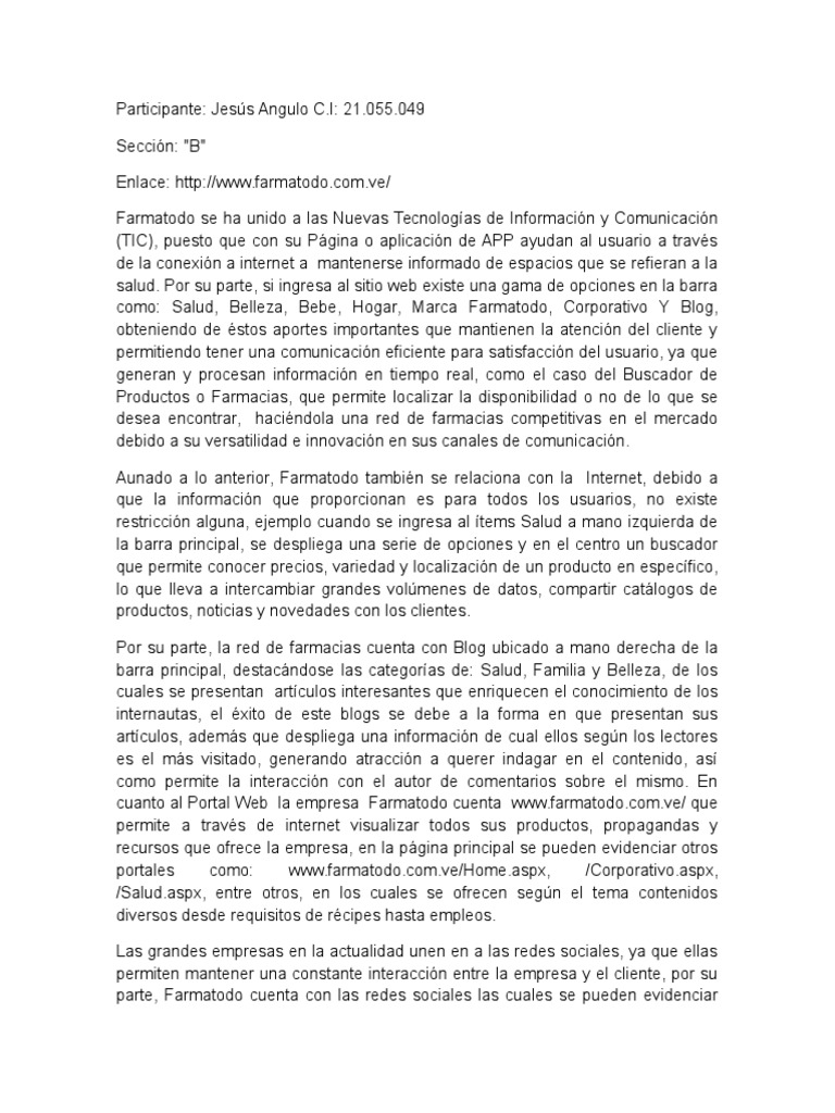 Trabajo de SCRID | PDF | Internet | Tecnología de información y ...