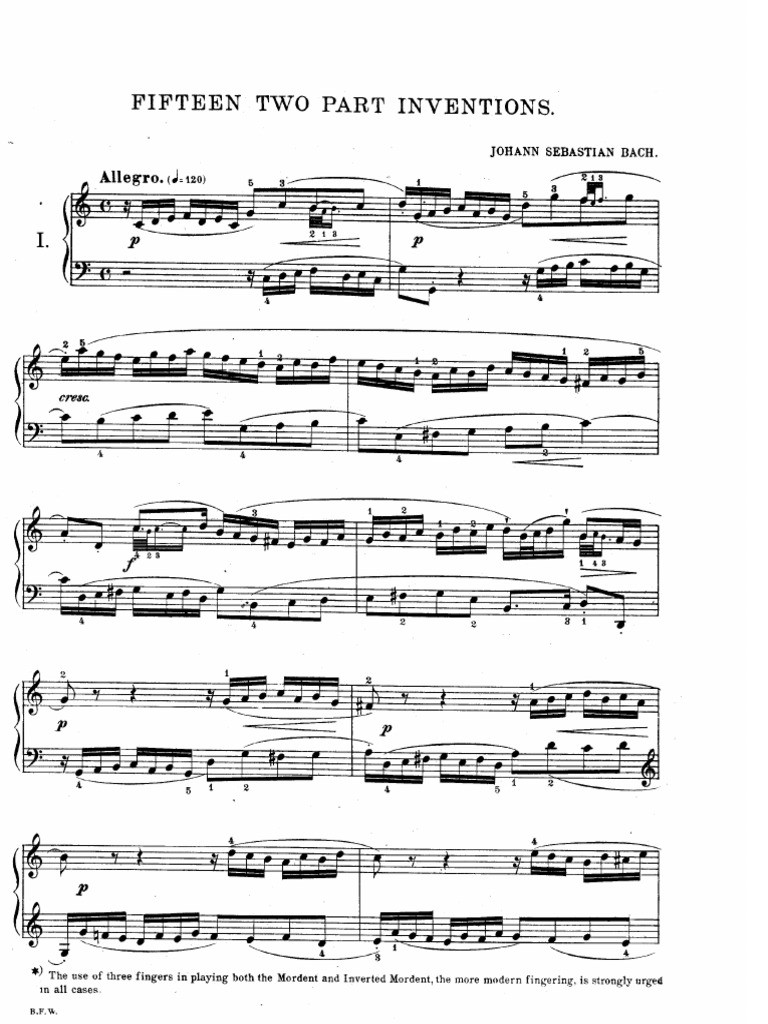 Bach - 2-Part Inventions | PDF