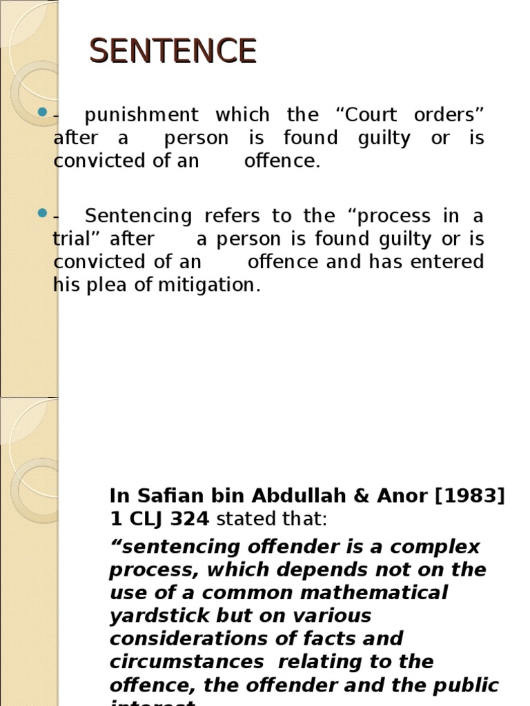 Criminal Law II (Sentencing) | PDF | Deterrence (Legal) | Sentence (Law)