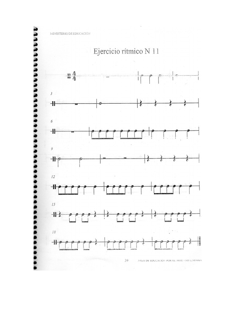 Ejercicios Ritmicos | PDF