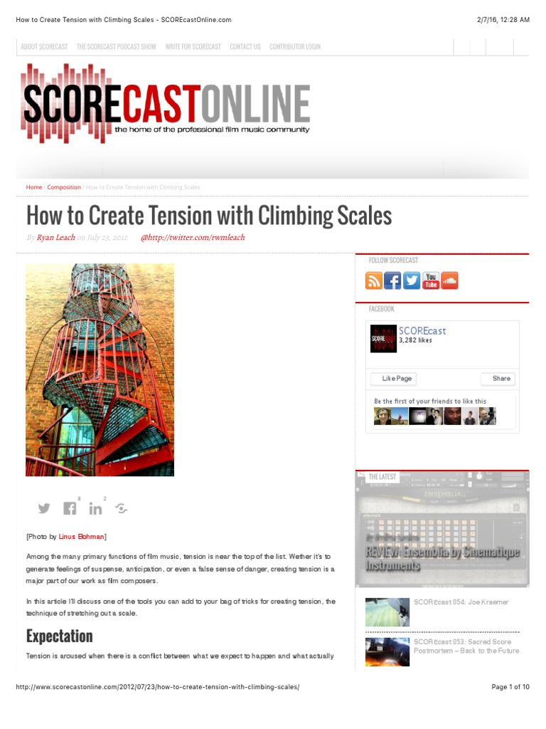 Create Tension with Climbing Scales | PDF | Mass Media | Leisure