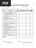 Eyewash Checklist | PDF
