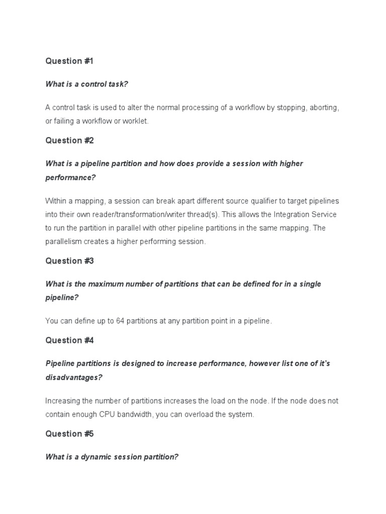 Informatica Interview Questions Pdf Parameter Computer Programming Sql 