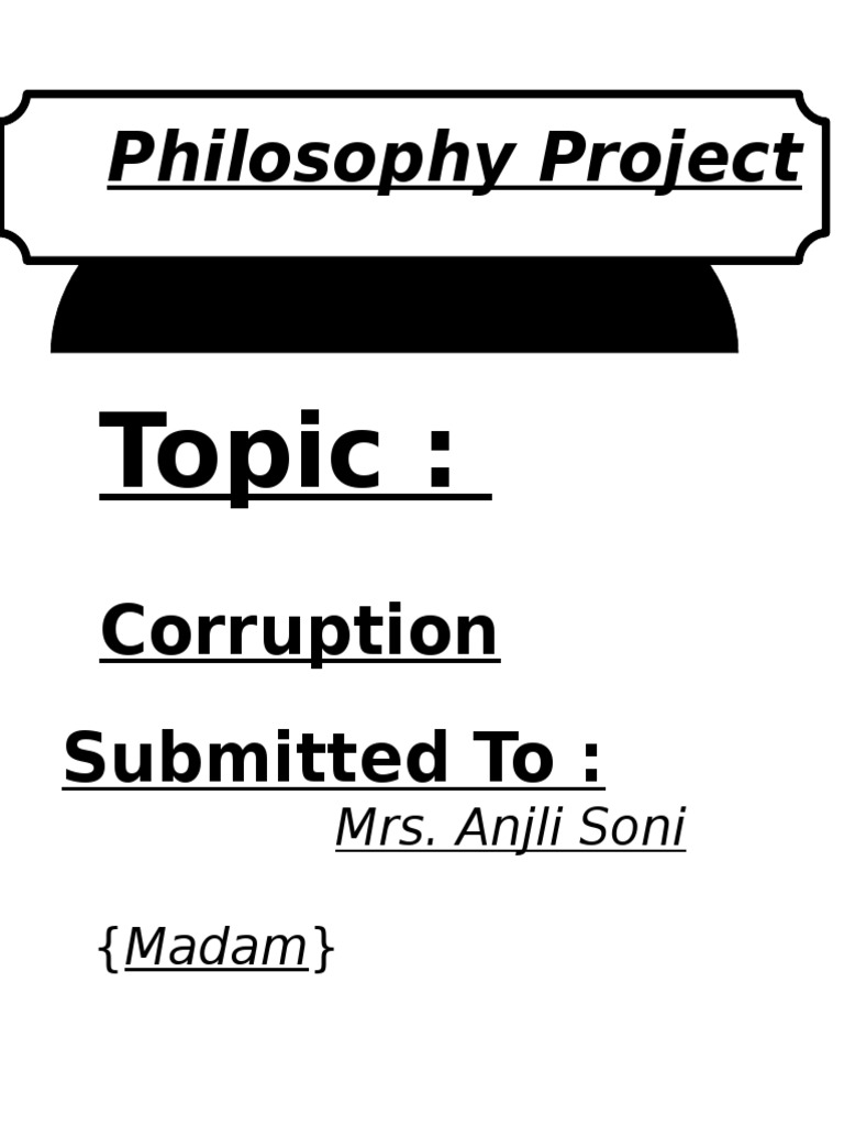Corruption in India: A Project Overview | PDF | Corruption | Bribery