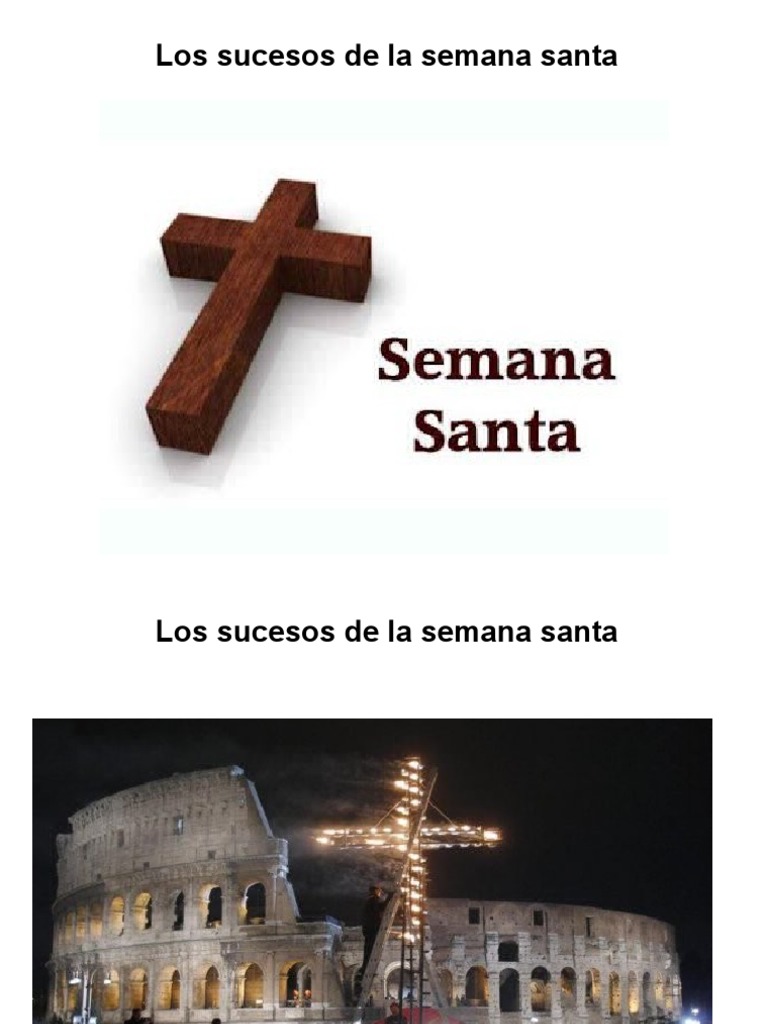Cronologia de Los Sucesos de La Semana Santa | PDF | Pascua de ...