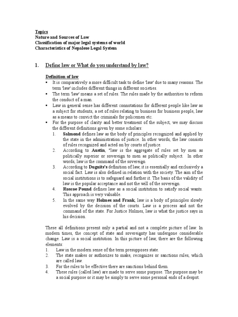 Introduction and Sources of Law | PDF | Precedent | Sources Of Law