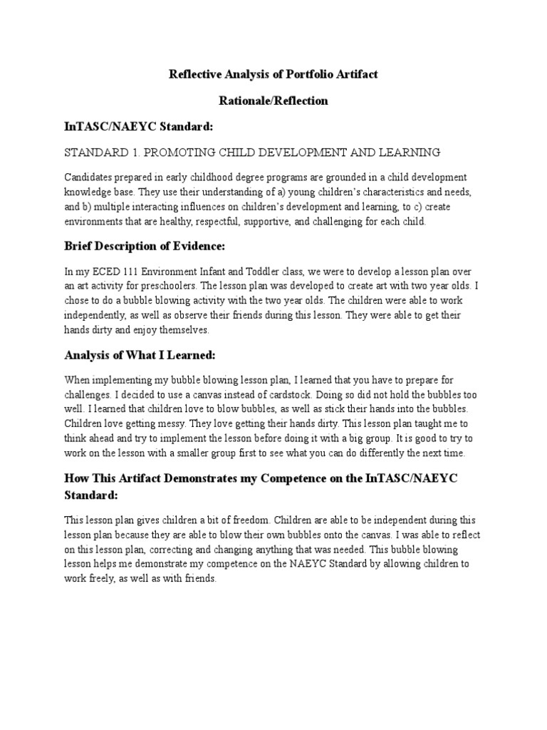 Lesson Plan Artifact | PDF | Self-Improvement | Wellness