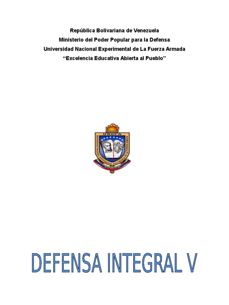 Sistema de Defensa Integral | PDF | Venezuela | Relaciones internacionales