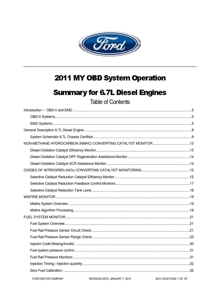 Codigos Ford Diesel 2011-2015 | PDF | Diesel Engine | Turbocharger