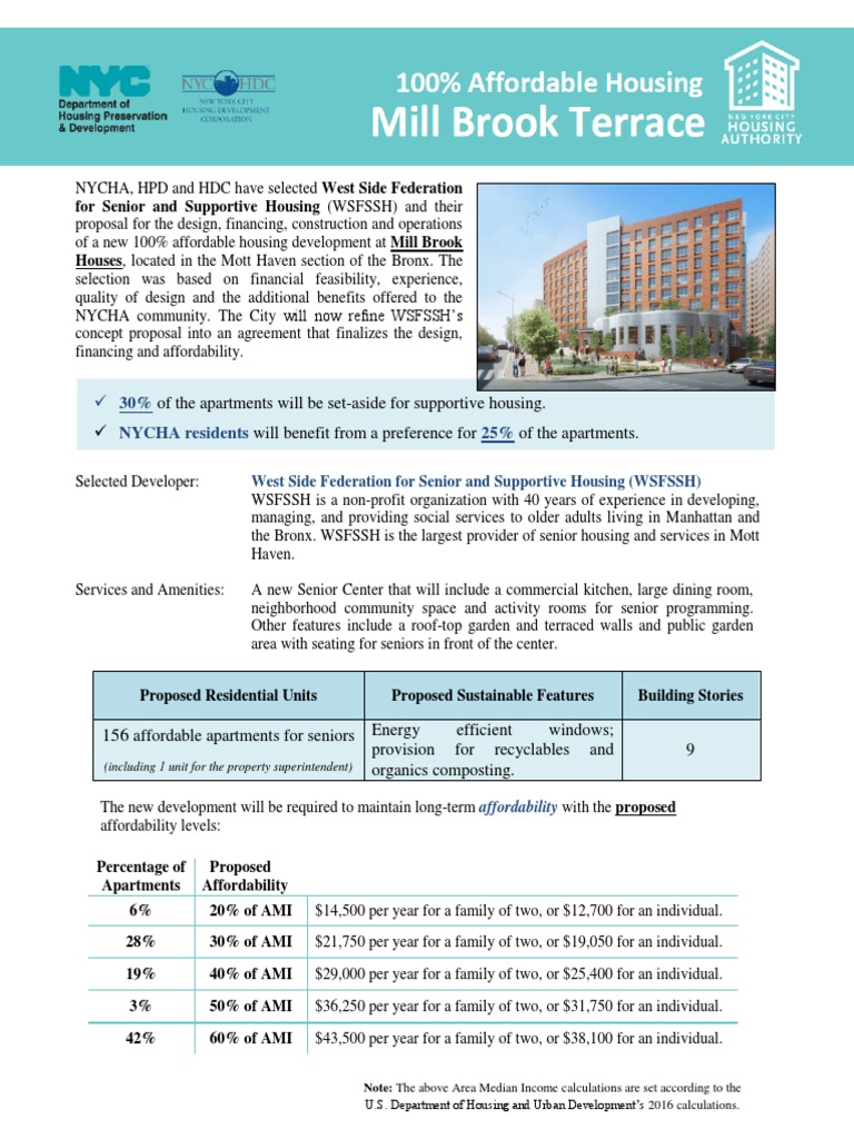 2016-05-04 MillBrook-Mill Brook Terrace FactSheet (NYCHA Infill Plan ...