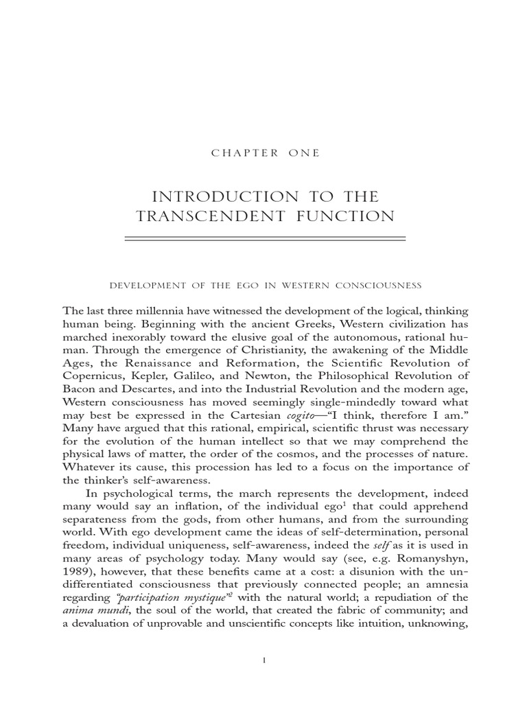 Transcendent Function | PDF | Unconscious Mind | Carl Jung