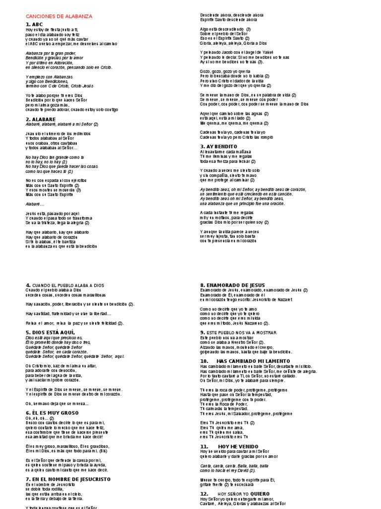 Canciones Completo | PDF | Cristo (título) | Amor