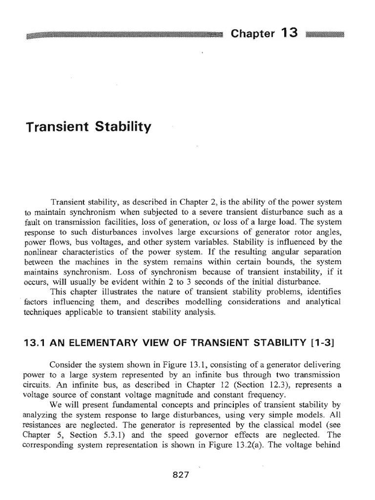 Chapter 13 Transient Stability | PDF | Numerical Analysis | Equations