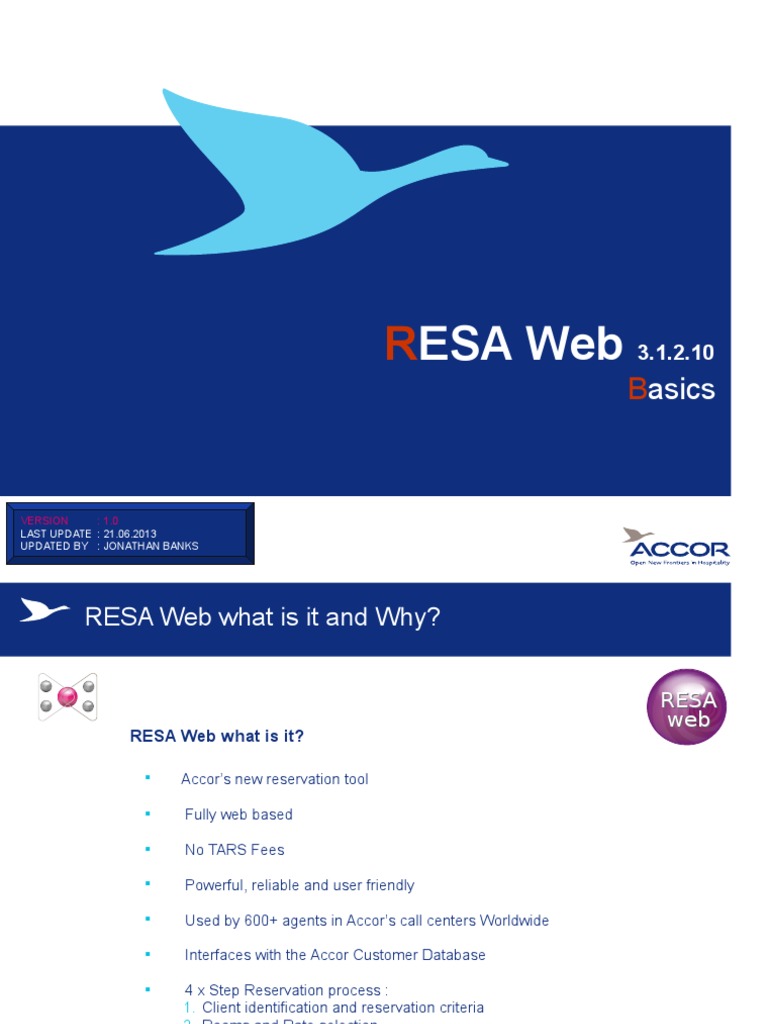 ASIA - RESA Web Basics Training - V1.0 | PDF | Login | World Wide Web