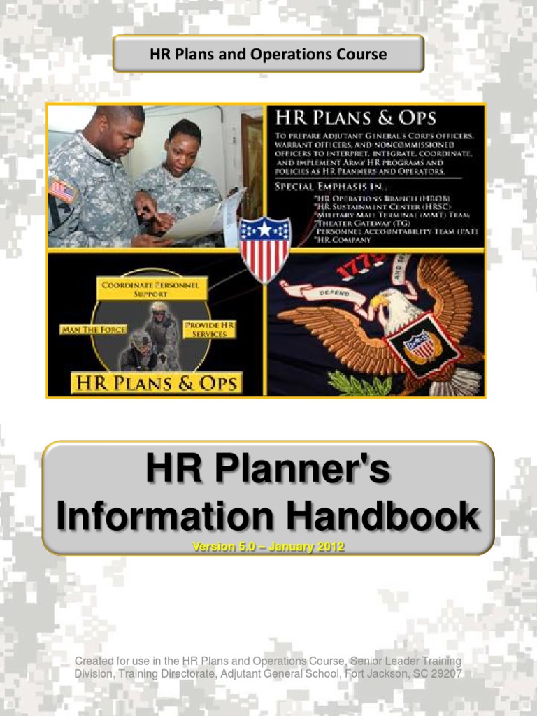 Human Resources Plans and Operations Course Information Handbook: A ...